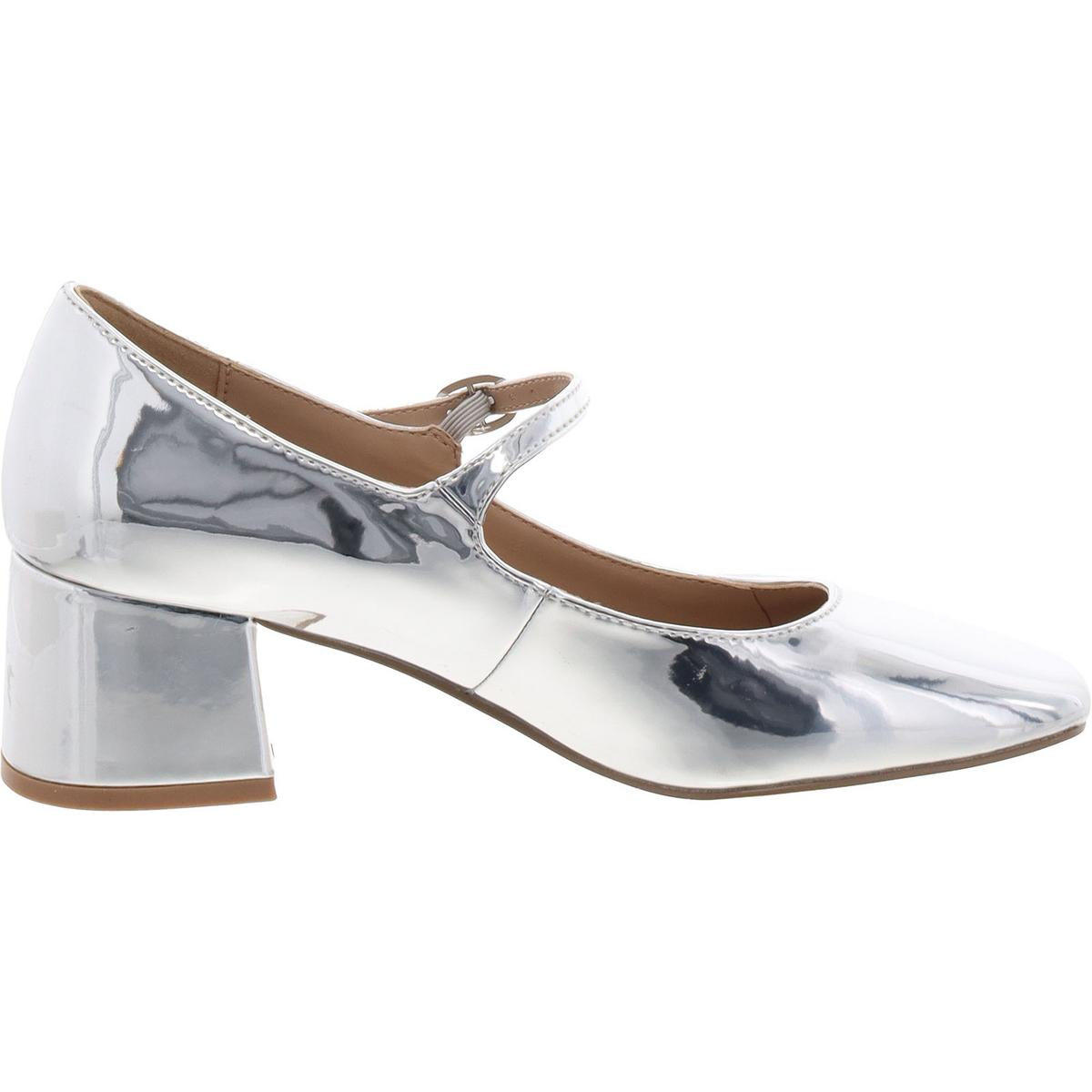 Steve Madden Womens Hawke Patent Slip On Mary Jane Heels product