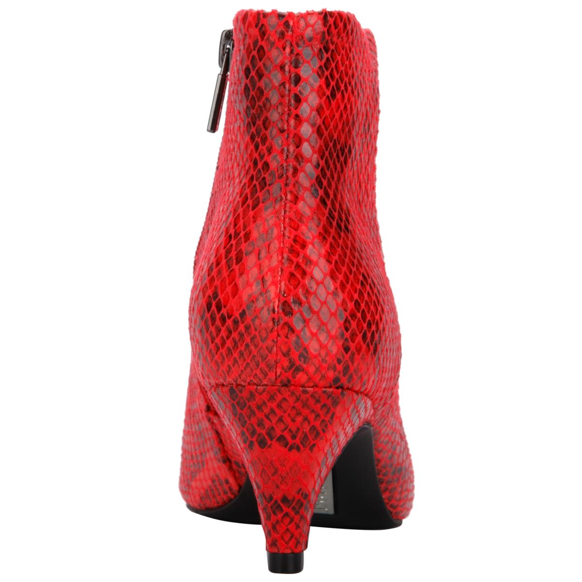 Kenneth Cole Reaction Womens Kick Bit Snake Print Faux Leather Booties ...