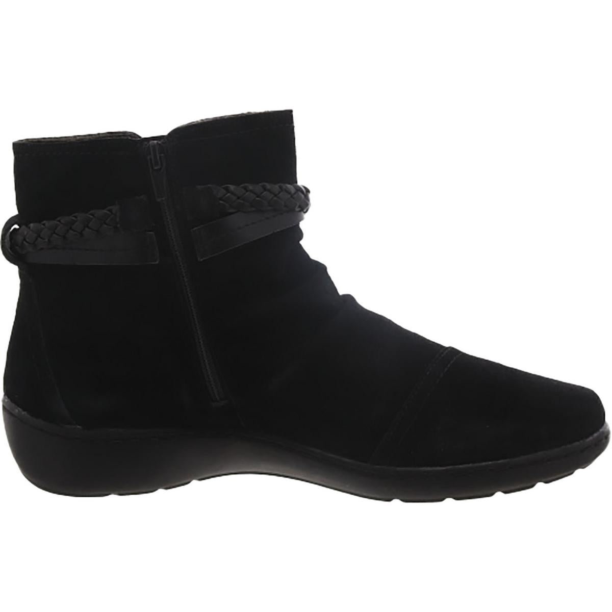 Clarks Womens CORA BRAIDBOOT Suede Comfy Ankle Boots product