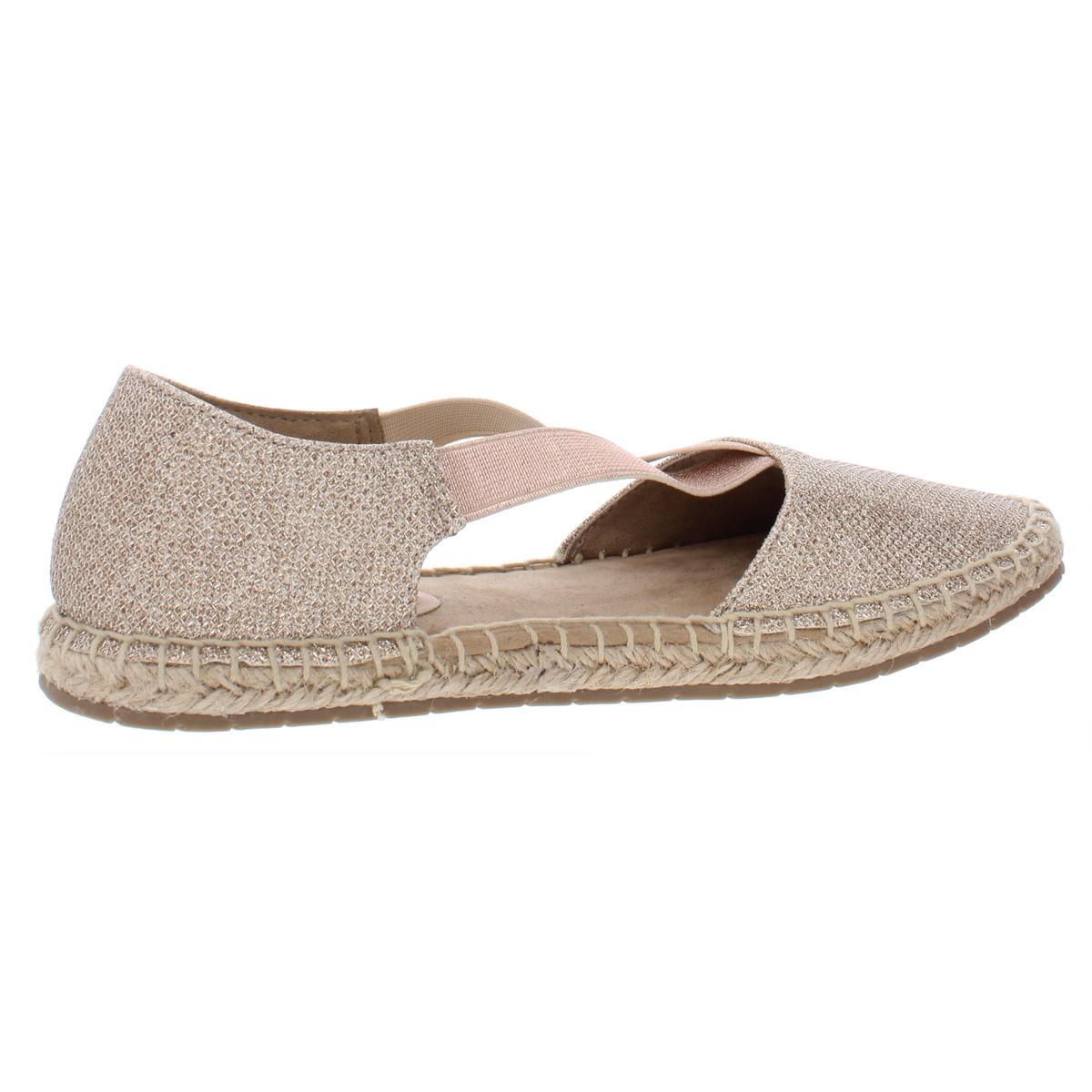 Kenneth Cole Reaction Womens How Elastic Glitter Metallic Espadrilles ...