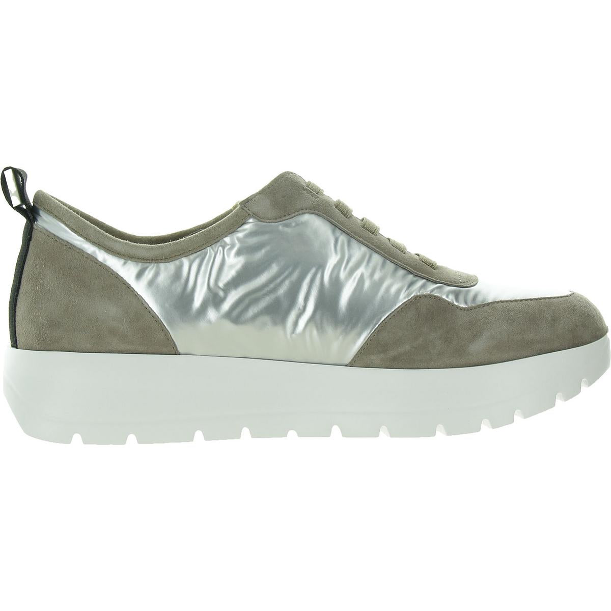 Vaneli Sport Womens Qadi Metallic Faux Leather Slip-On Sneakers product