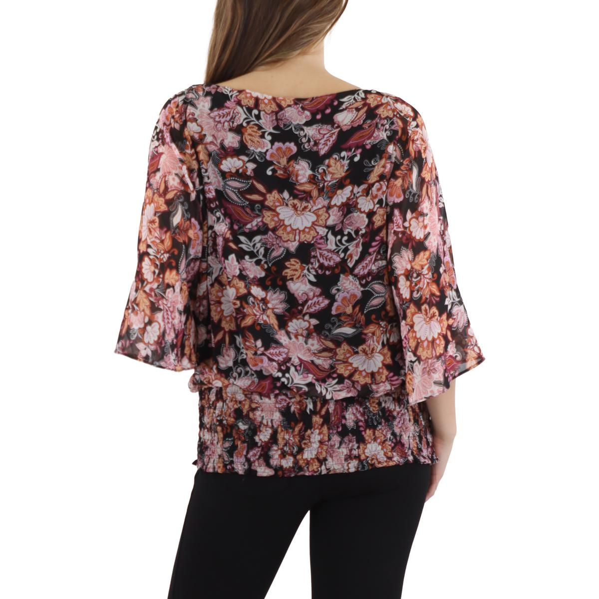 Sam and Jess Womens Printed Chiffon Blouse product
