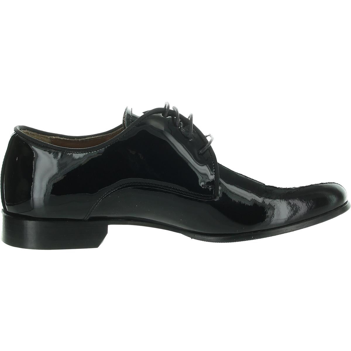 Bruno Magli Mens Niko Lace-Up Patent Leather Oxfords product