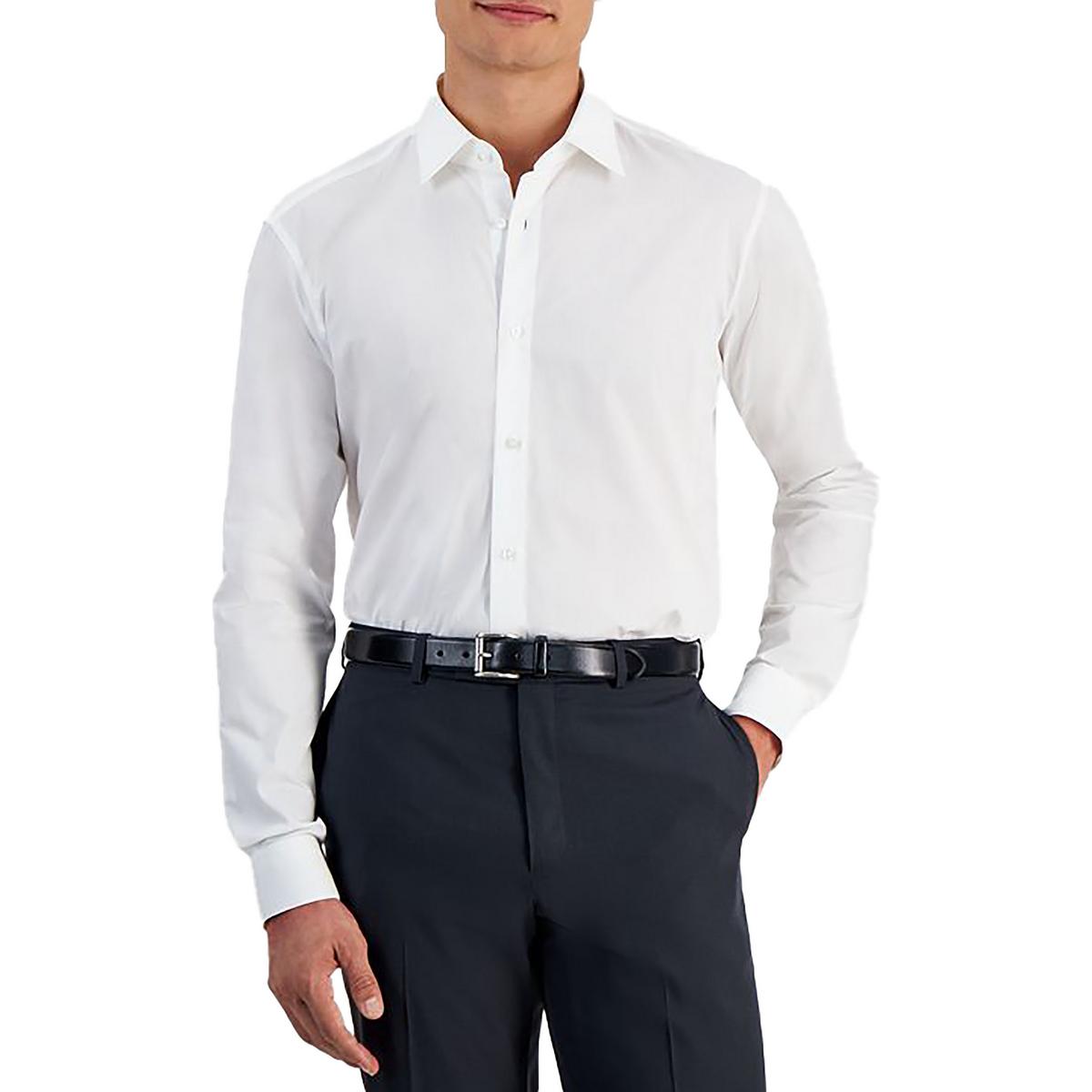 Hugo Boss Mens Valerio Solid Cotton Button-Down Shirt product