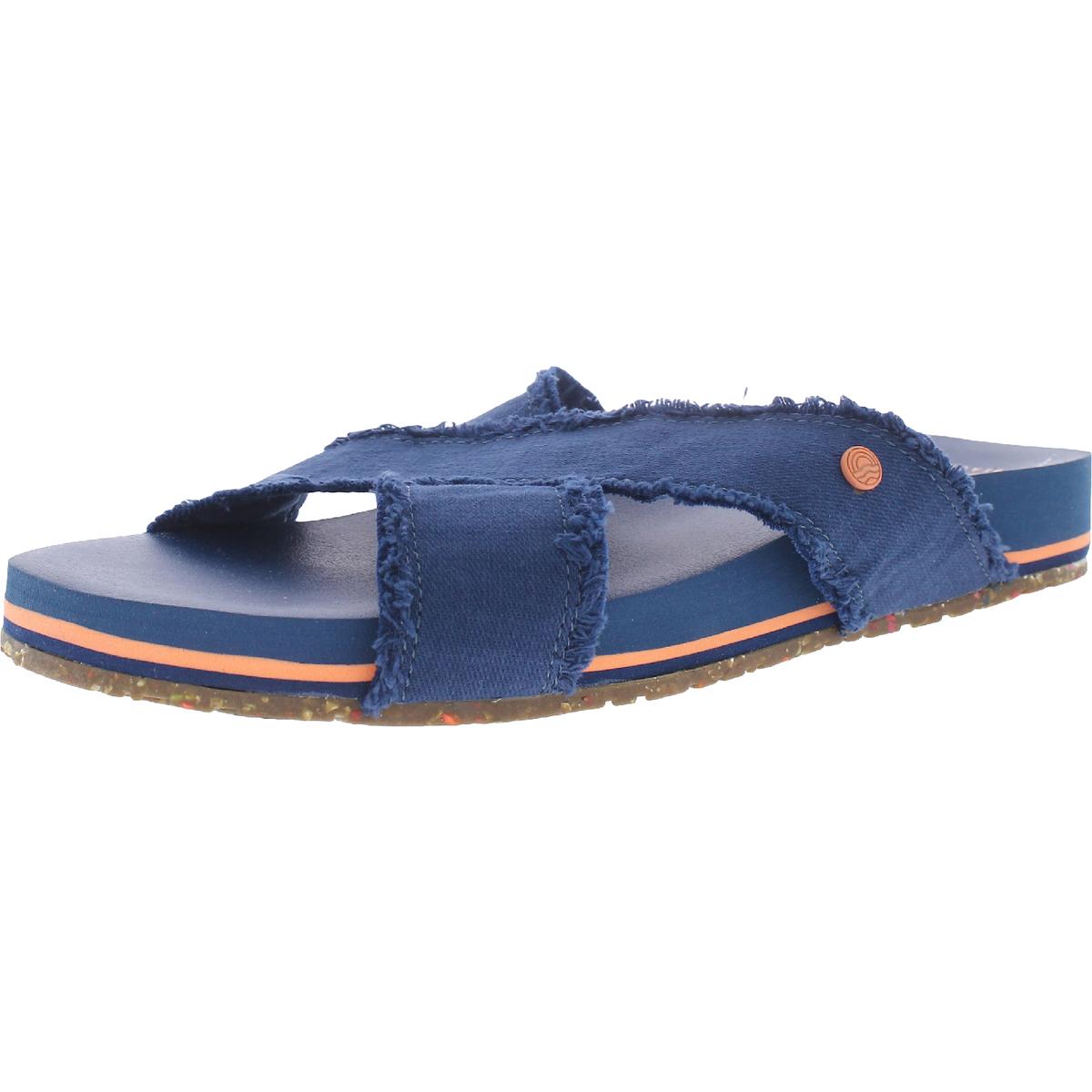 Vionic Beach Womens Panama Canvas Slip On Slide Sandals product