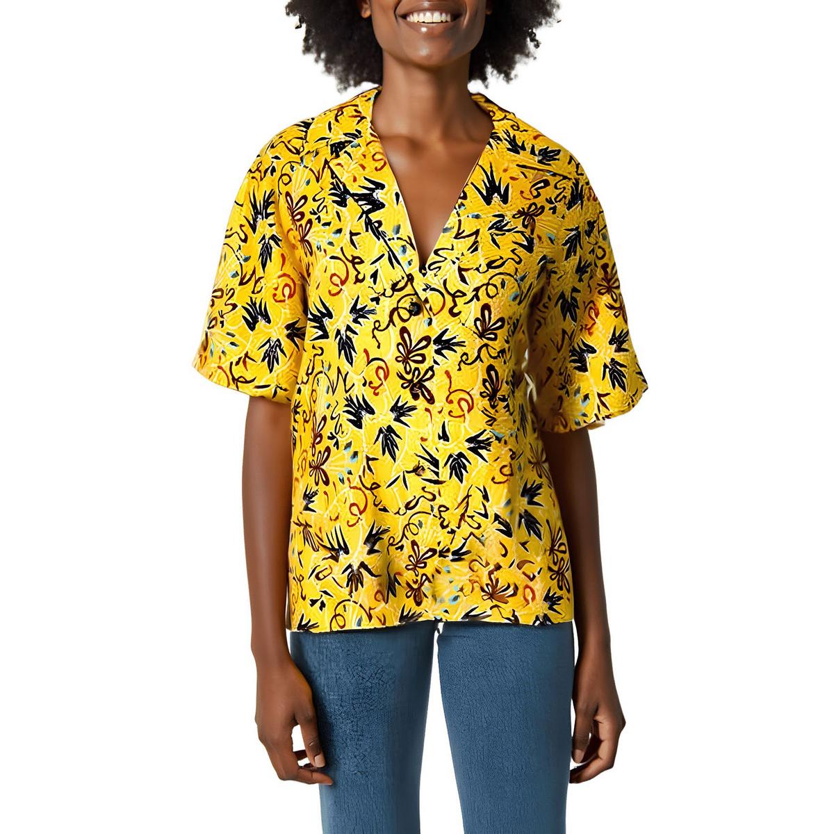 A.L.C. Womens Sullivan Collar Linen Button-Down Top product