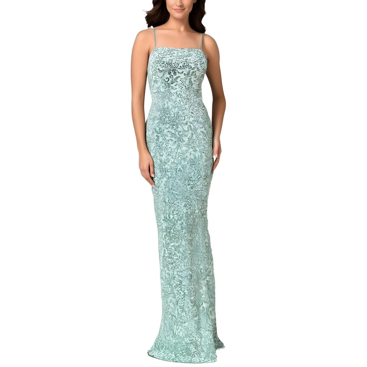 Emerald Sundae Womens Juniors Lace Sequined Evening Dress product