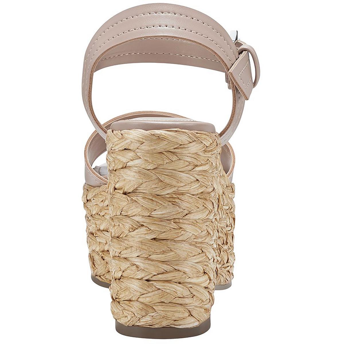 Marc Fisher Womens Burian Faux Leather Platform Wedge Sandals product