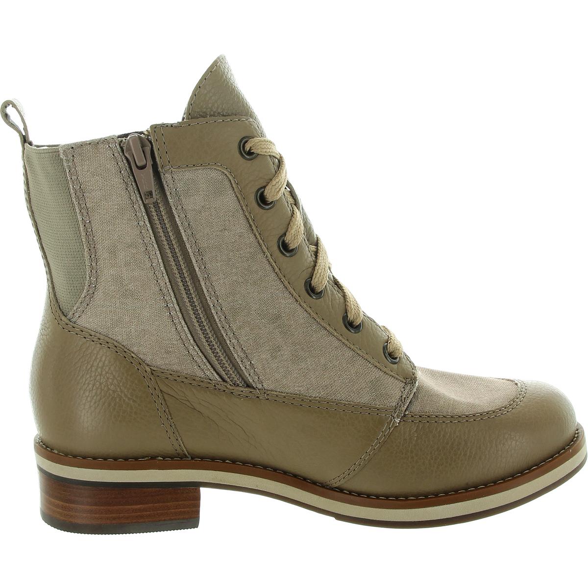 Walking Cradles Womens Knox Zipper Leather Combat & Lace-Up Boots product